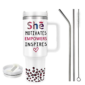 Boss Day Gifts for Her - Boss Gifts for Women - Boss Lady Gifts Tumbler, Gifts for Boss Woman, Boss Birthday Gifts for Women, Boss Gifts for Christmas, Boss Tumbler Cup (40 oz，with Lid and Straw)