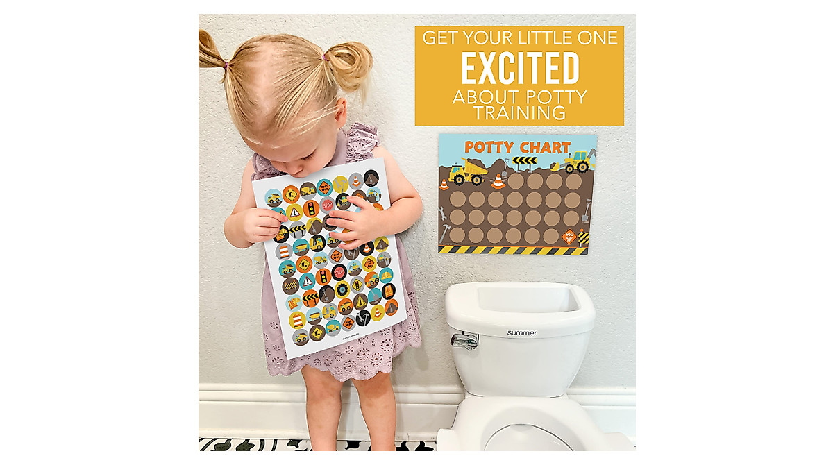 Fun Potty Training Chart for Boys - Stickers Included