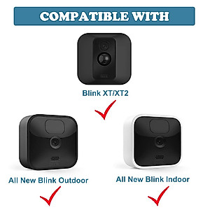 MANWU Mount Bracket Adapter Converter Connector for All-New Blink Outdoor Indoor XT2/XT Security Camera,Attachment That Holds Blink Camera to 1/4" Universal Mount (5 Pack Black)…