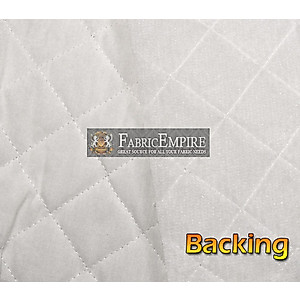 Muslin Fabric Natural Single Face Quilted Diamond 42/43" Wide Sold by 2 Yards