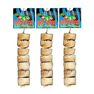 Bird Kabob Shreddable Parrot Toy Mini (3 Pack)
