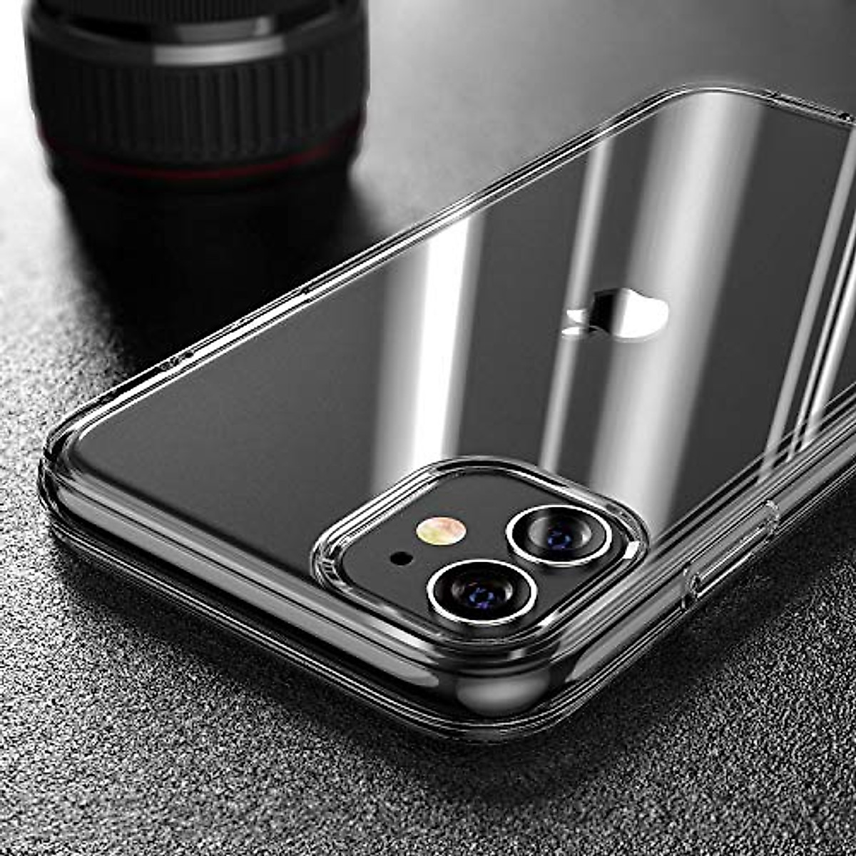 FanTEK Compatible for iPhone 11 Case, Clear Crystal TPU Phone Cases Compatible with iPhone 11 6.1 Inch