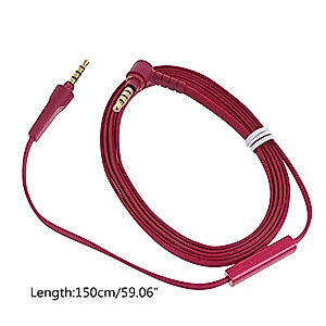 Yuisle 100AAP 100ABN Headphone Cable for 100ABN 100AAP WH-1000XM3 WH-H900N MDR-1A Headphones Replacement Cable Cord Headphones Cable with Microphone