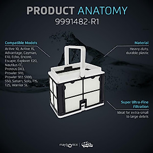 Dolphin Genuine Replacement Part — Super Ultra-Fine Filter Basket — 9991482-ASSY