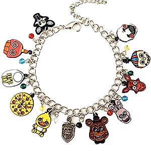 Community of Fandoms Halloween Horror Five Night Freddy Charm Bracelet Gifts for Girl Woman
