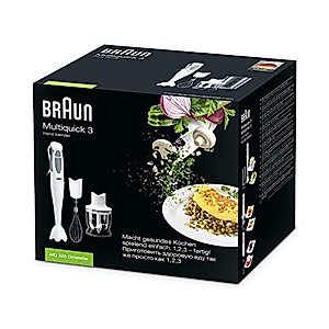 Braun MQ325 Hand Blender with Chopper and Whisk, 550 W (220 Volts - Not For American Voltage)