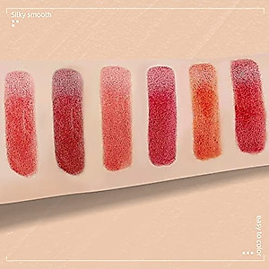 LAMUSELAND Matte Lipstick, 2Pcs/Set Waterproof Long Lasting Moisturizing Lip Stain Earphone Dual-color Lip Tint Gloss, Non-stick Cup Lip Make Up Gift Kit for Girls (Blue)