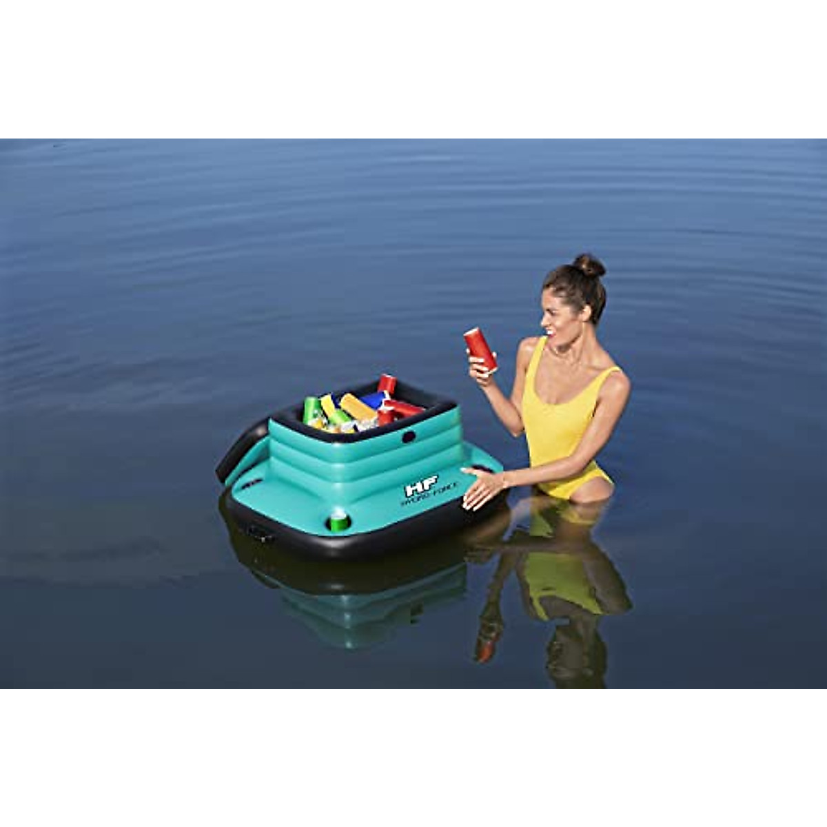 Bestway Hydro-Force Glacial Sport Inflatable Floating Cooler 9.43 Gal.