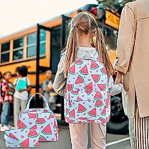 LOIDOU Backpack for Teen Girls Bookbags School Backpack with Lunch Box and Pencil Case 3 in 1 School Bags Set