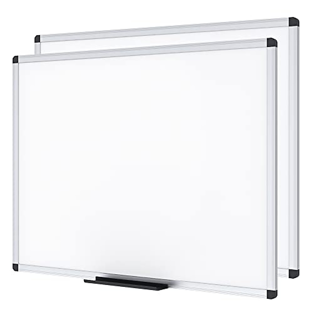 VIZ-PRO Dry Erase Board/Whiteboard, Non-Magnetic, Pack of 2, 36 x 24 Inches, Wall Mounted Board for School Office and Home