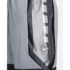 Nike Dri-FIT Elite Men's Basketball Shorts (Large, Cool Grey/Black/White/White)