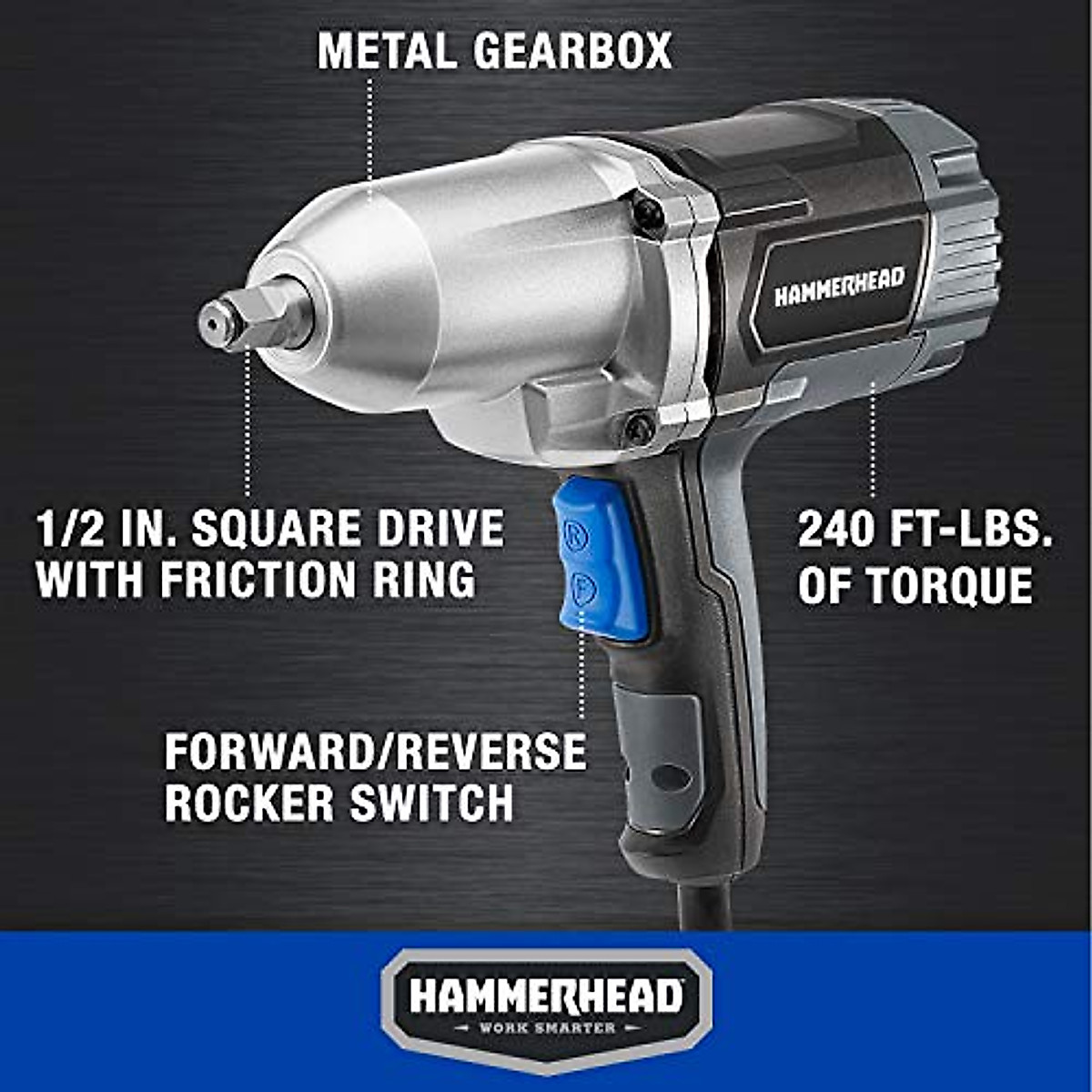 Hammerhead 7.5-Amp 1/2 Inch Impact Wrench – HDIW075