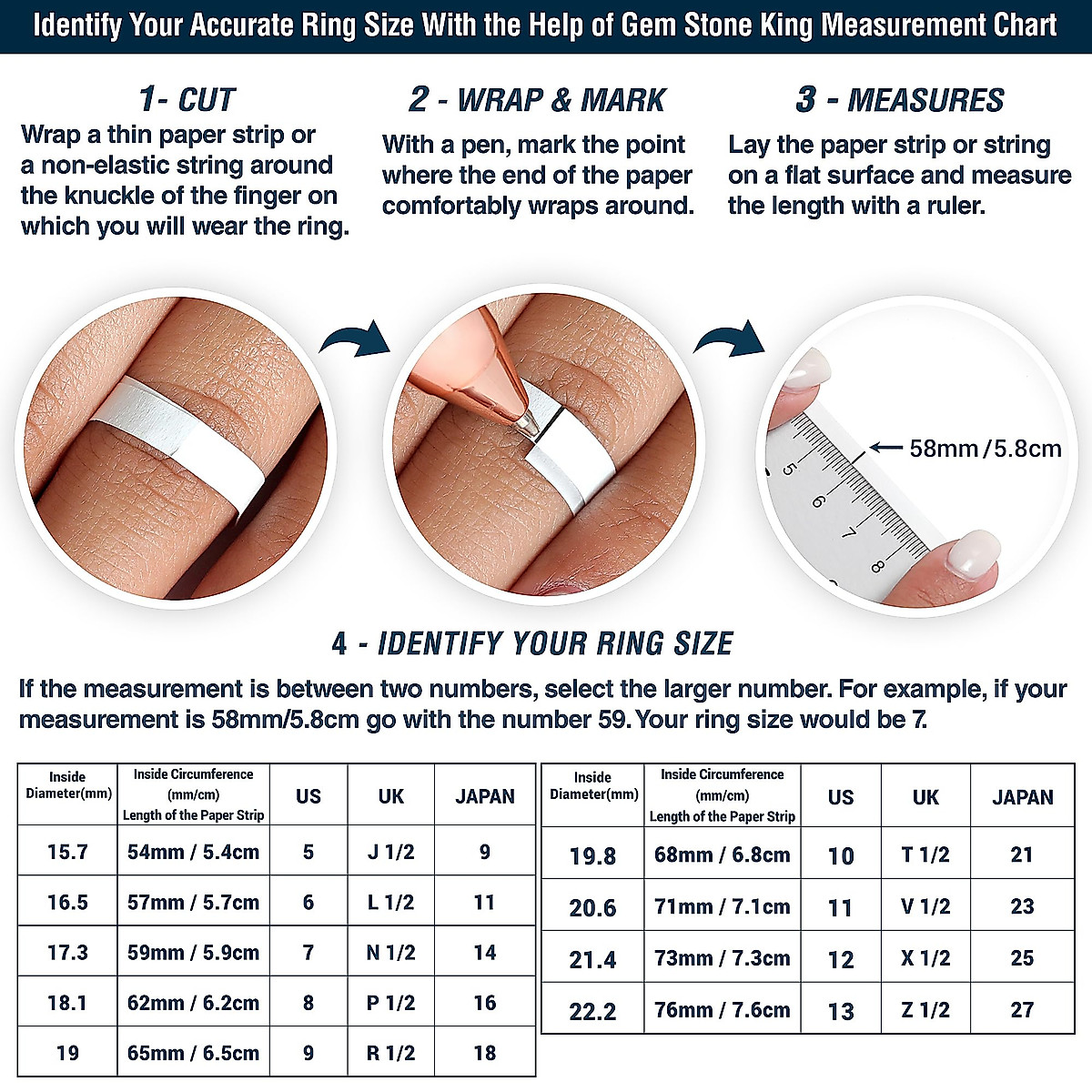 Gem Stone King 4-Stone Gemstone Birthstone and Lab Grown Diamond Wedding Band Ring For Women | 925 Silver and 10K Yellow Gold | Available In Size 5, 6, 7, 8, 9