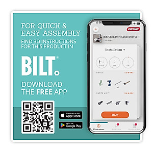 Genie Chain Drive 500 Garage Door Opener - Model 1035 - Reliable Chain Drive Garage Opener,Black