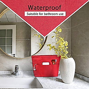 VANCORE Purse Bag Organizer Insert with 13 Pockets, Handbag and Tote Bag Inside Shaper with Zipper (Red, XXSmall)