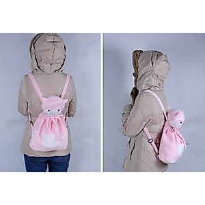GK-O Chiaki Nanami Cosplay Anime Plush Cat Backpack Anime figures Pink Chiaki Backpack