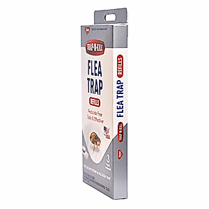 Enoz Trap-N-Kill Replacement Flea Trap Sticky Capture Pads for Use with Flea Traps, Nontoxic, Made in USA, 3 Count