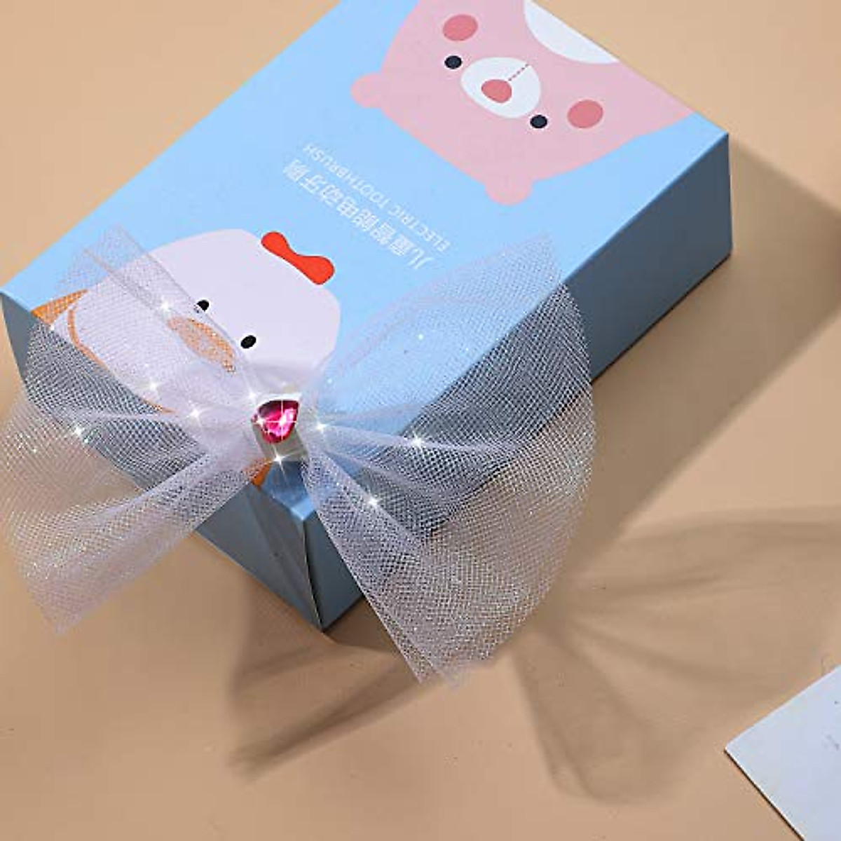 Senkary Glitter Tulle Roll Sparkling Tulle Ribbon Fabric Tulle Spool for Wedding Decoration Gift Wrapping, 6 Inch by 25 Yards (White)