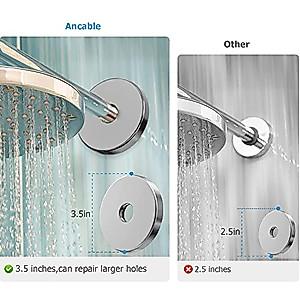 DGBRSM Shower Flange Cover 3.5 Inch Extra Large Round Escutcheon Cover Plate for Shower Head Arms, Chrome