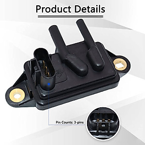 KEJSTED EGR Valve Pressure Feedback Sensor DPFE15 Compatible with 94-10 Ford Expedition Focus Escape F150 Mercury Lincoln Town Car Mazda Truck F77Z9J460AB 1L3Z9J460AA F48E9J460BA VP8T EPS4