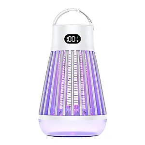 Zappify Zapper 2.0 Gold Portable Bug Zapper, Indoor & Outdoor, Cordless Rechargeable Mosquito Zapper, Hanging Hook, 1500V High Voltage, Trap for Fly, Insect, Mosquito & Bugs