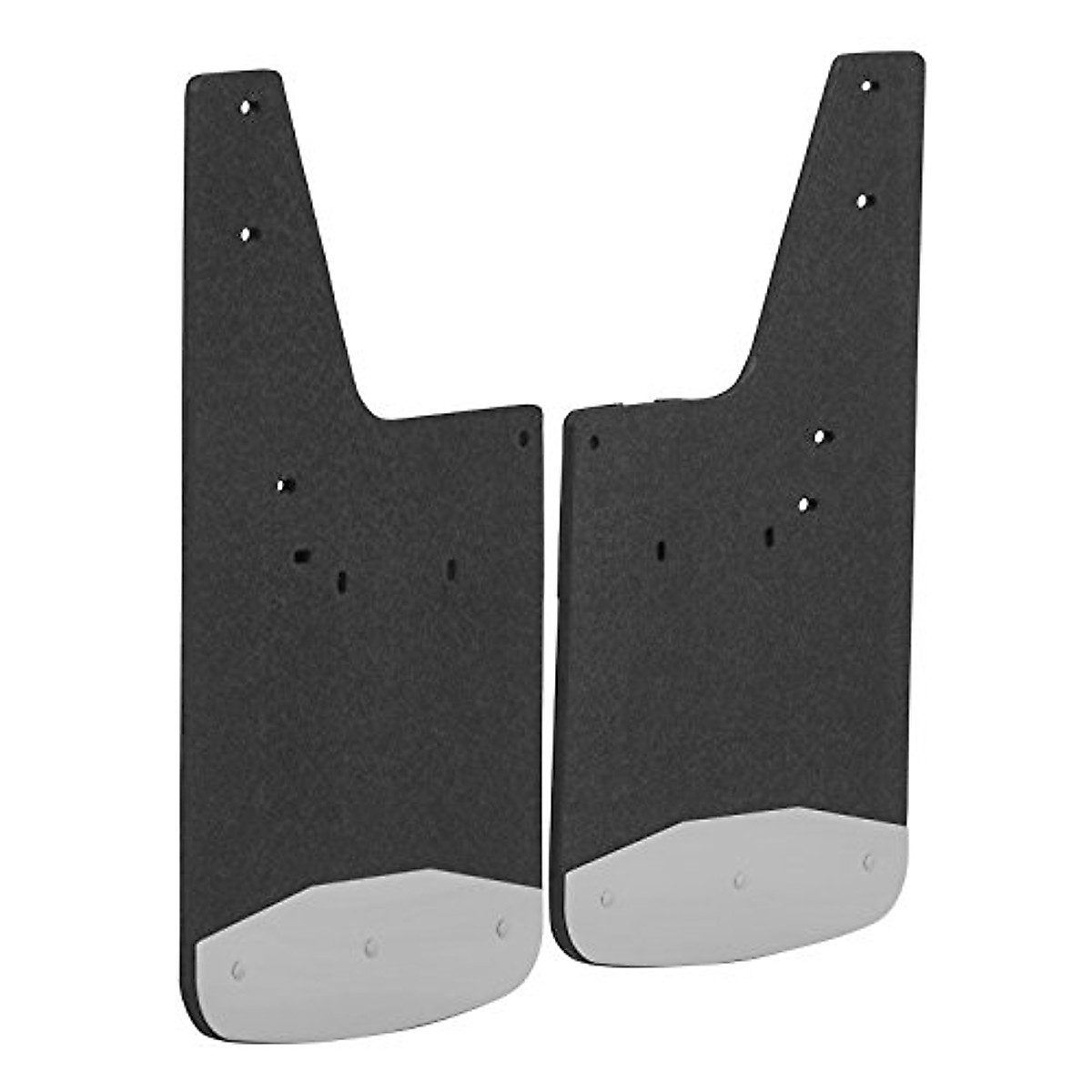 LUVERNE 250930 Front 12-Inch x 20-Inch Textured Rubber Mud Guards, Select Dodge, Ram 1500, 2500, 3500 , Black