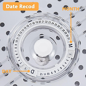 Vellsenne Bacon Container Airtight with Time Recording - Bacon Container Keeper Holder for Refrigerator Bacon Storage Container for Fridge Bacon Storage Box