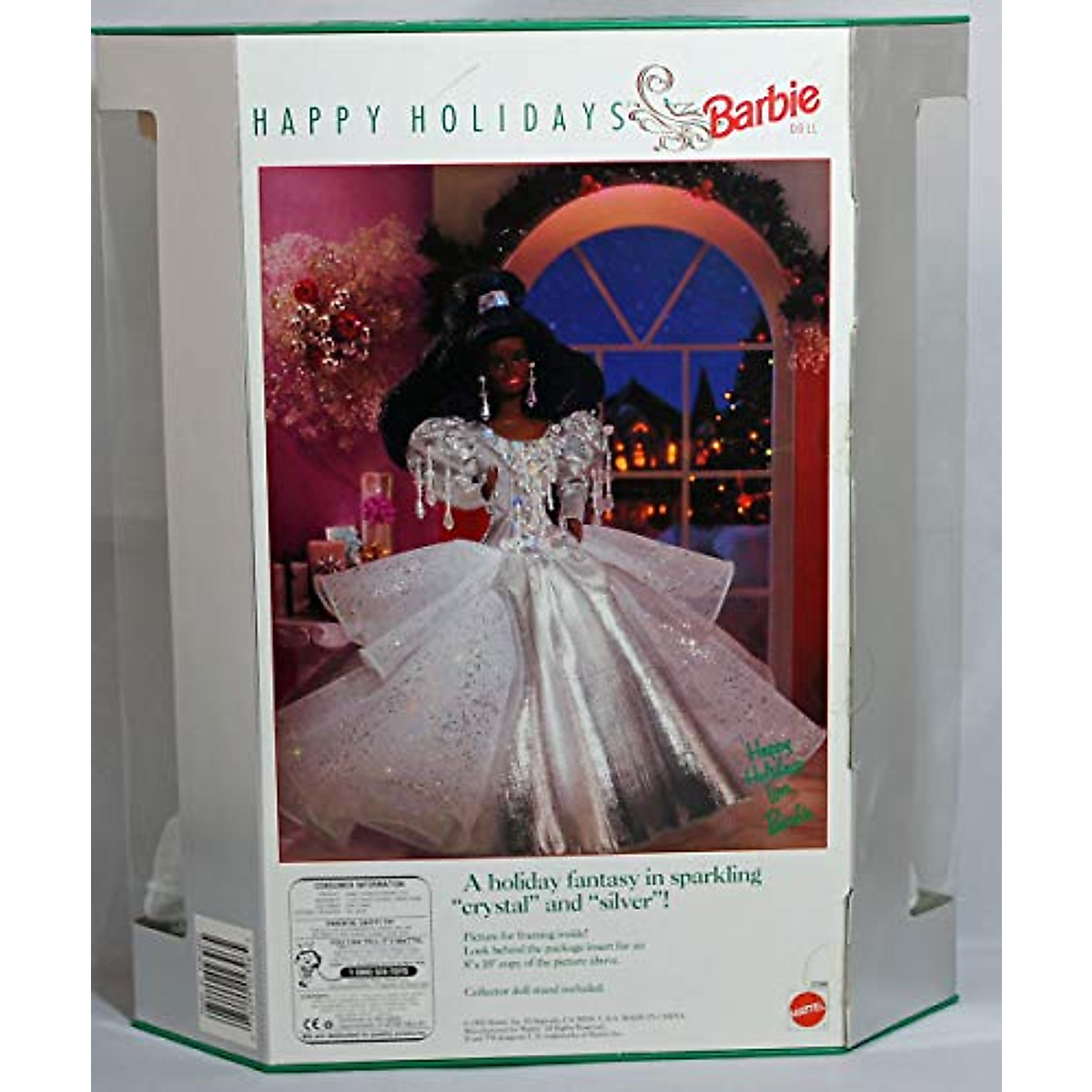 Mattel Barbie 2396 1992 Happy Holidays African American Doll
