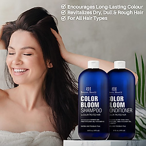 BOTANIC HEARTH Sulfate Free Shampoo and Conditioner - for Dry Damaged and Color Treated Hair - With Conditioning & Color Enhancing Ingredients - Color Safe Shampoo - For Men and Women -16 fl oz each