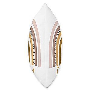 Unique Rainbow Collection TT Mama Teacher Gifts Be Kind Pastel Boho Retro Rainbow Throw Pillow, 16x16, Multicolor