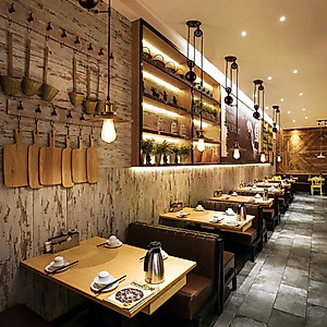 Leools 10W Edison Style Vintage LED Filament Light Bulb,100 Watt Equivalent Light Bulbs,Dimmable,Warm White 2700K,1200LM,ST64, E26 Medium Base Lamp, Antique Shape, (2 Pack)