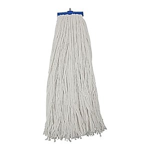 Boardwalk BWK732R 32 oz. Economical Lie-Flat Rayon Fiber Mop Head - White (12/Carton)