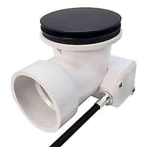 Westbrass A50TE-62 Standard 1-1/2" Replacement Trim for Cable Drive Bath Drain Waste & Overflow Assemblies, 1-Pack, Matte Black