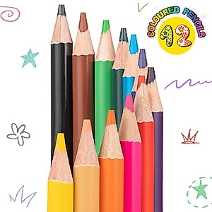 FanVean Colored Pencils,12 Count Presharpened Color Pencil,Classroom Set,School Supplies for Kids