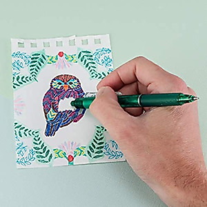 Pilot, FriXion Clicker Erasable Gel Pens, Bold Point 1 mm, Pack of 12, Black