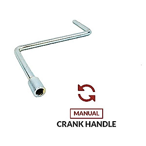 Bastion Electric Power Tongue Jack with Cover | Electric or Manual Operation | 3500LB A-Frame Capacity | 12V | Front LED | Trailers, Campers, RVs & Boats