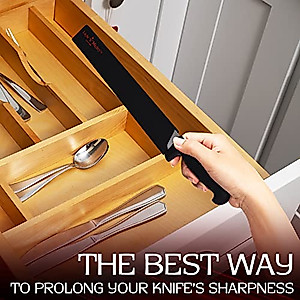 KnifeGuard for Meat/Fish Slicing Knife Blades up to 14 Inches, Fits Perfectly For Light ‘n’ Mighty 12 and 14 Inch Blade Slicing Knives. Will Keep Your Knife Edge Sharp Longer.