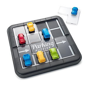 SmartGames Parking Puzzler Cognitive Skill-Building Travel Game with Portable Case featuring 60 Challenges for Ages 7 - Adult