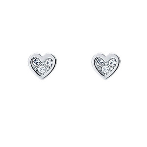 Ted Baker Neena Nano Heart Stud Earrings - Silver or Rose Gold Tone Options