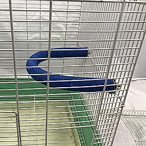 Rypet Parrot Perch Rough-surfaced - Quartz Sands Bird Cage Perches for Medium to Large Bird, U Shape Large