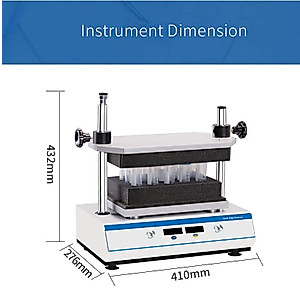 HFBTE Lab Vortex Mixer Multi-Tube Vortexer Mixer Speed 2500rpm Multiple Tubes Professional Bottle Ink Glue Blood Shaker with DC Brushless Motor Foam Rack 50xφ14mm Test Tube φ14-φ17mm 15ml