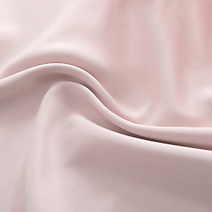 Blush Pink Curtains 80 Inches Long - 2 Panels Blackout Curtain Panels/Drapes for Girls Kids Bedroom Decor - Baby Pink Room Darkening Thermal Insulated for Baby Nursery W 52" x L 80"