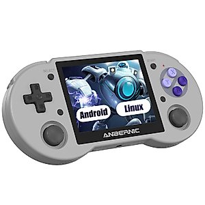 RG353P Retro Handheld Game Machine with Dual OS Android 11 and Linux, RG353P Multi Touch Support 5G WiFi 4.2 Bluetooth Online Fighting, RG353P Handled with 64G TF Card 4452 Games Support HDMI