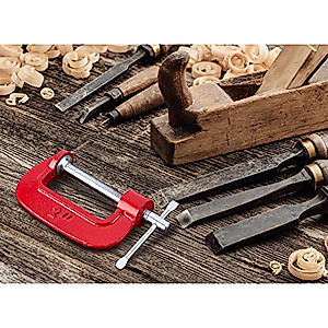 2 Piece C-Clamp Set - Lazat Chef, Heavy G-Type Fixture, Jaw Opening Fixed Clamp