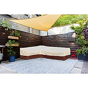 Westblue Patio Outdoor Sectional Cover-L-Shaped Outdoor Patio Furniture Covers Waterproof Rip-Stop Anti-UV 600D Heavy Duty Outdoor Couch Cover with 3 Air Vent Sofa Cover ,Left,83''L(104''L)32''D 31''H