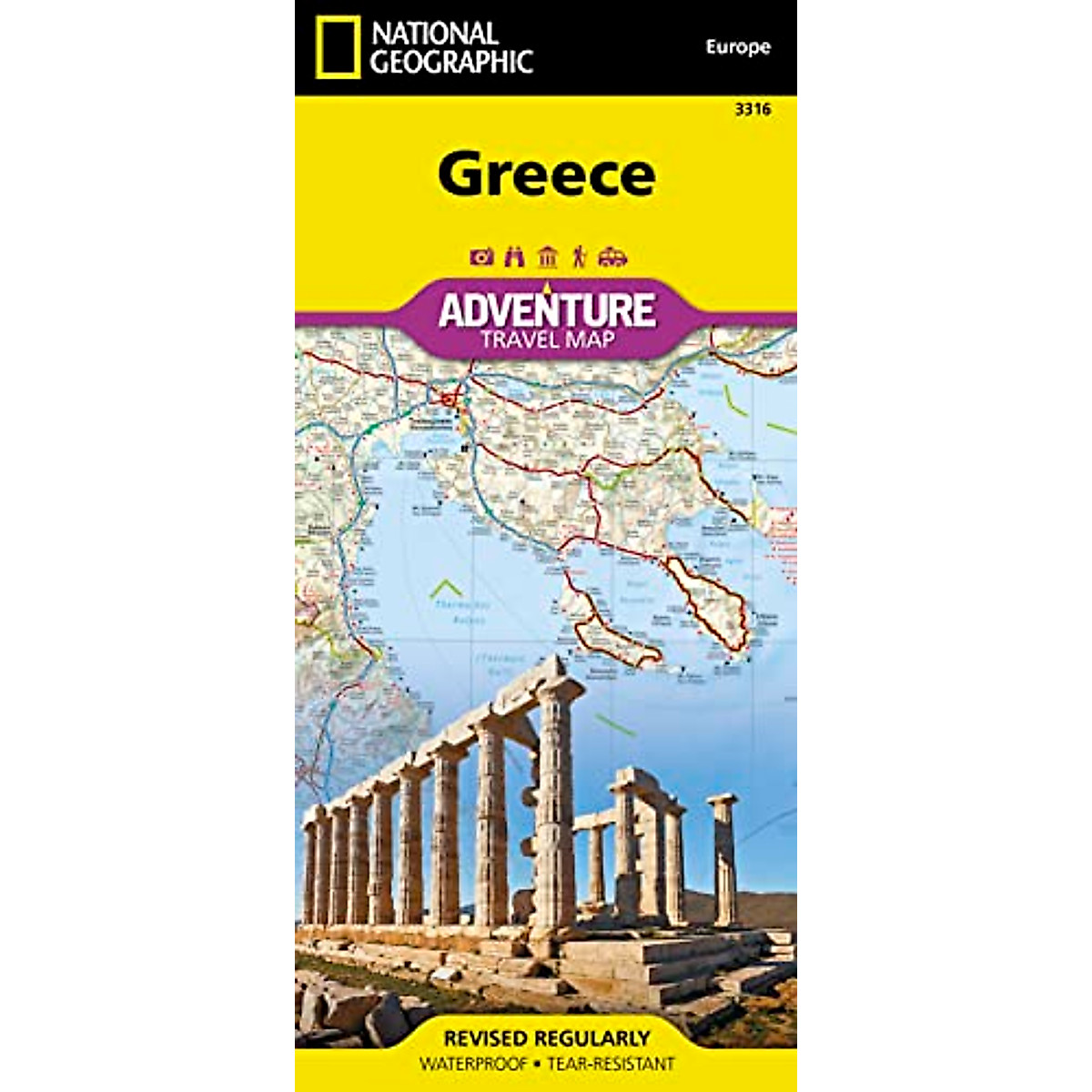 Greece Map (National Geographic Adventure Map, 3316)