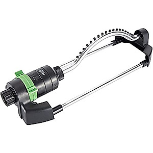 Flexi Hose 17-Hole Oscillating Sprinkler - Metal Sprinkler Covers Up to 2,960 Sq. Ft. - Even Watering Coverage with No Puddling via 17 Nozzles - Great for Lawn, Garden, Front or Back Yard Sprinkling
