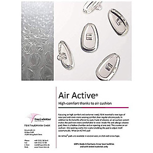 Eyeglass Repair Kit for Screw in Nosepads for Spectacle Frames Eyeglasses with Flat Head/Phillips Screwdriver 6 Screws & 2 Pairs of 2 Different Size Silicone Nose Pads Included