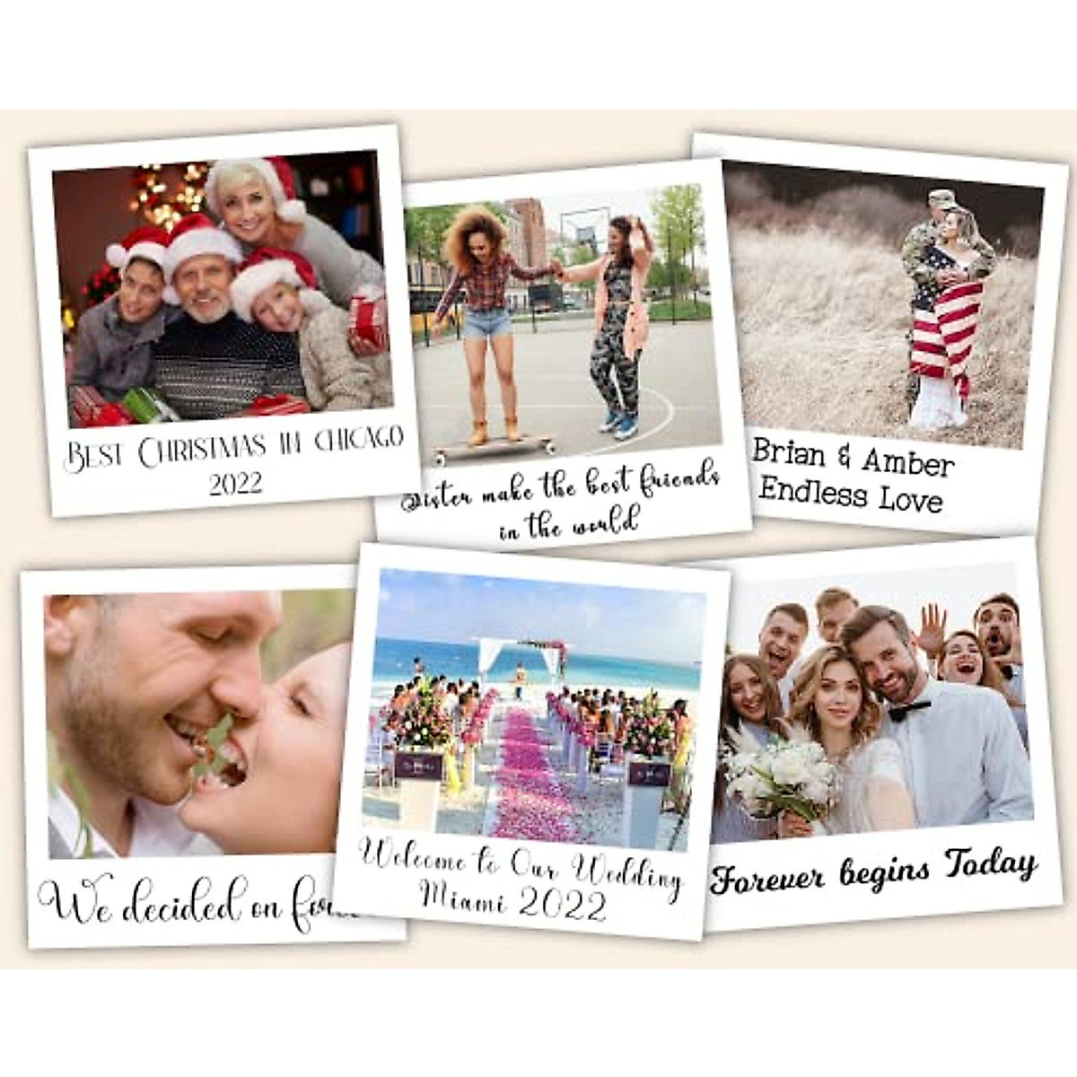 4 pcs Personalized Magnets - Customized Photos Decoration - Fridge Locker Office Home - Custom Magnetic Gifts | Save Your Best Pictures