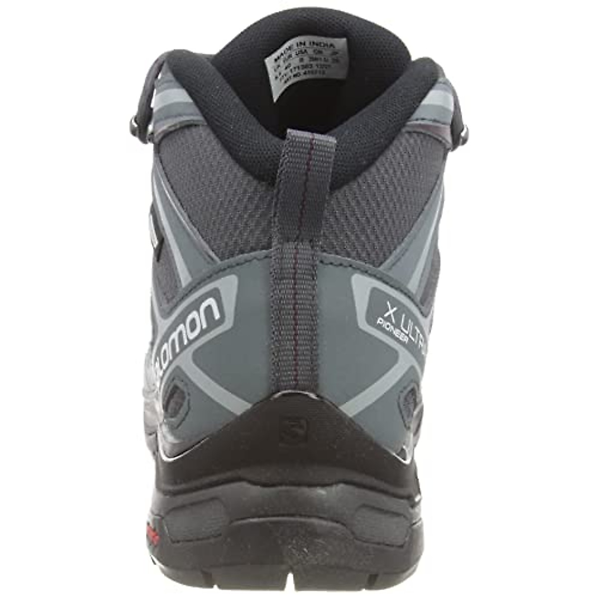 Salomon X Ultra Pioneer MID CLIMASALOMON Waterproof Hiking Boots for Women Trail Running Shoe, Ebony/Stormy Weather/Wine Tasting, 7.5